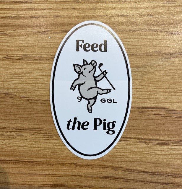 "Feed the Pig" Sticker – Gearhart Golf Links